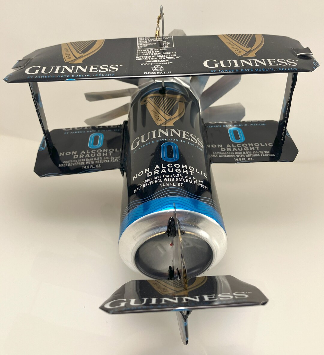 Airplane Whirl-a-gig Made From Non Alcoholic Guinness Draught Beer Cans ...