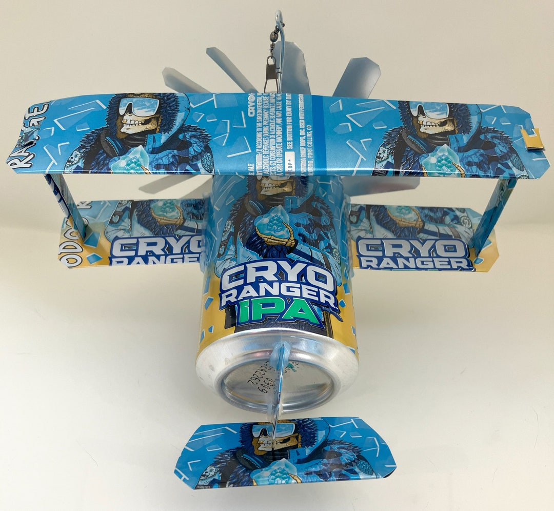 Airplane Whirl-a-gig Made From Voodoo Ranger Cryo Ranger IPA Cans - Etsy