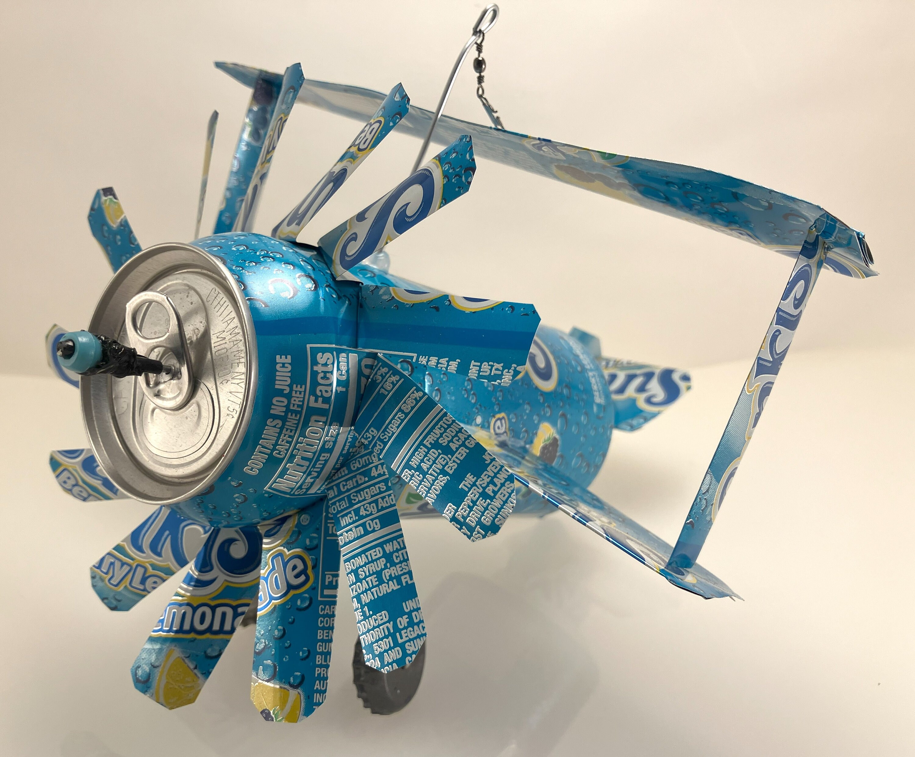 Airplane Whirl-a-gig Made From Sunkist Berry Lemonade Cans - Etsy