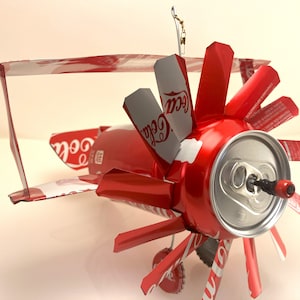 Airplane Whirl-a-gig Made From Coca-cola Cans - Etsy