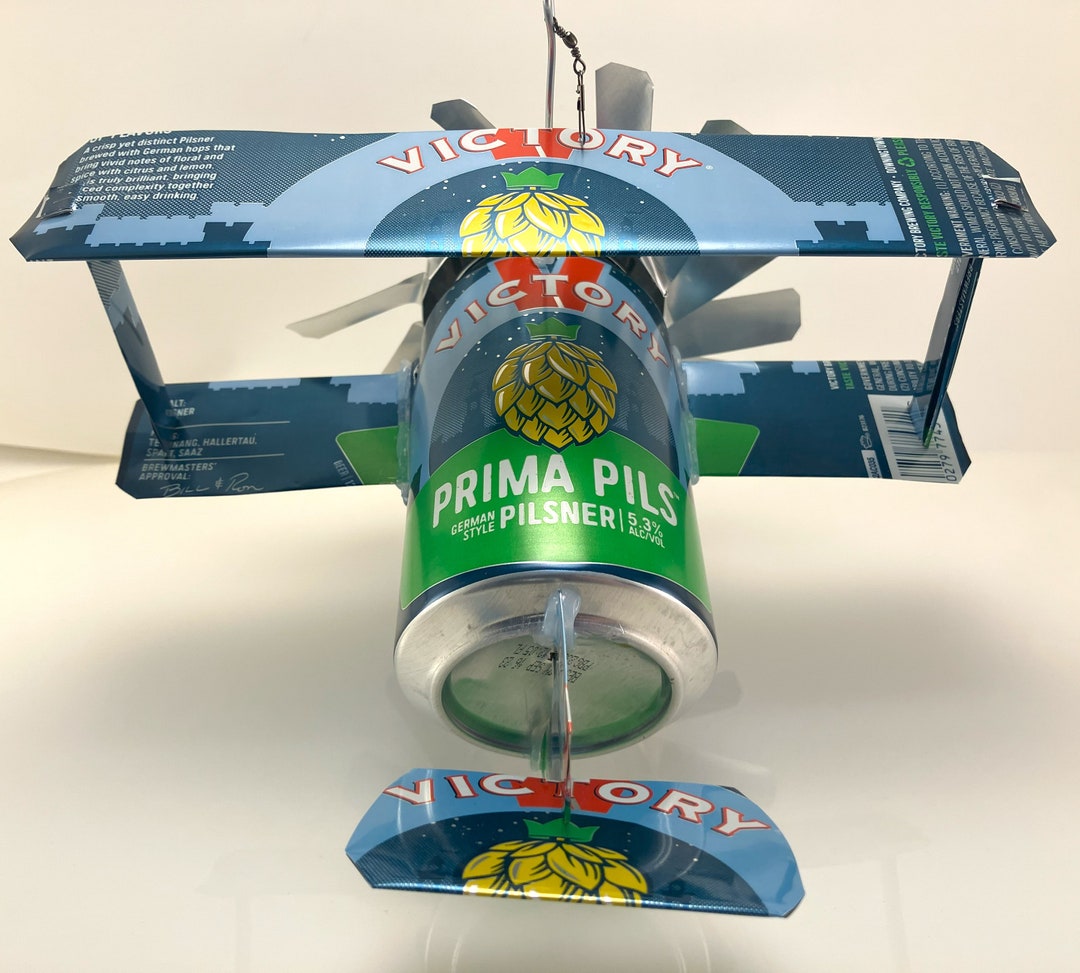 Airplane Whirl-a-gig Made From Victory Prima Pils Beer Cans - Etsy