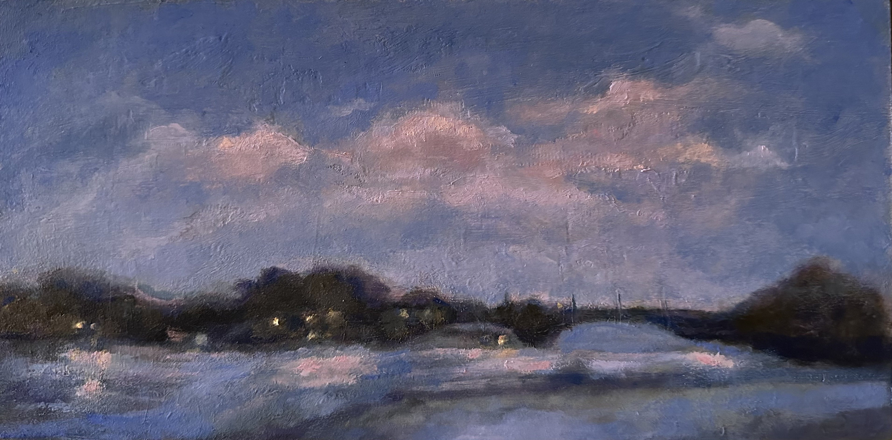 Charles Bridge at Twilight, 6x12 Original Oil Painting - Etsy