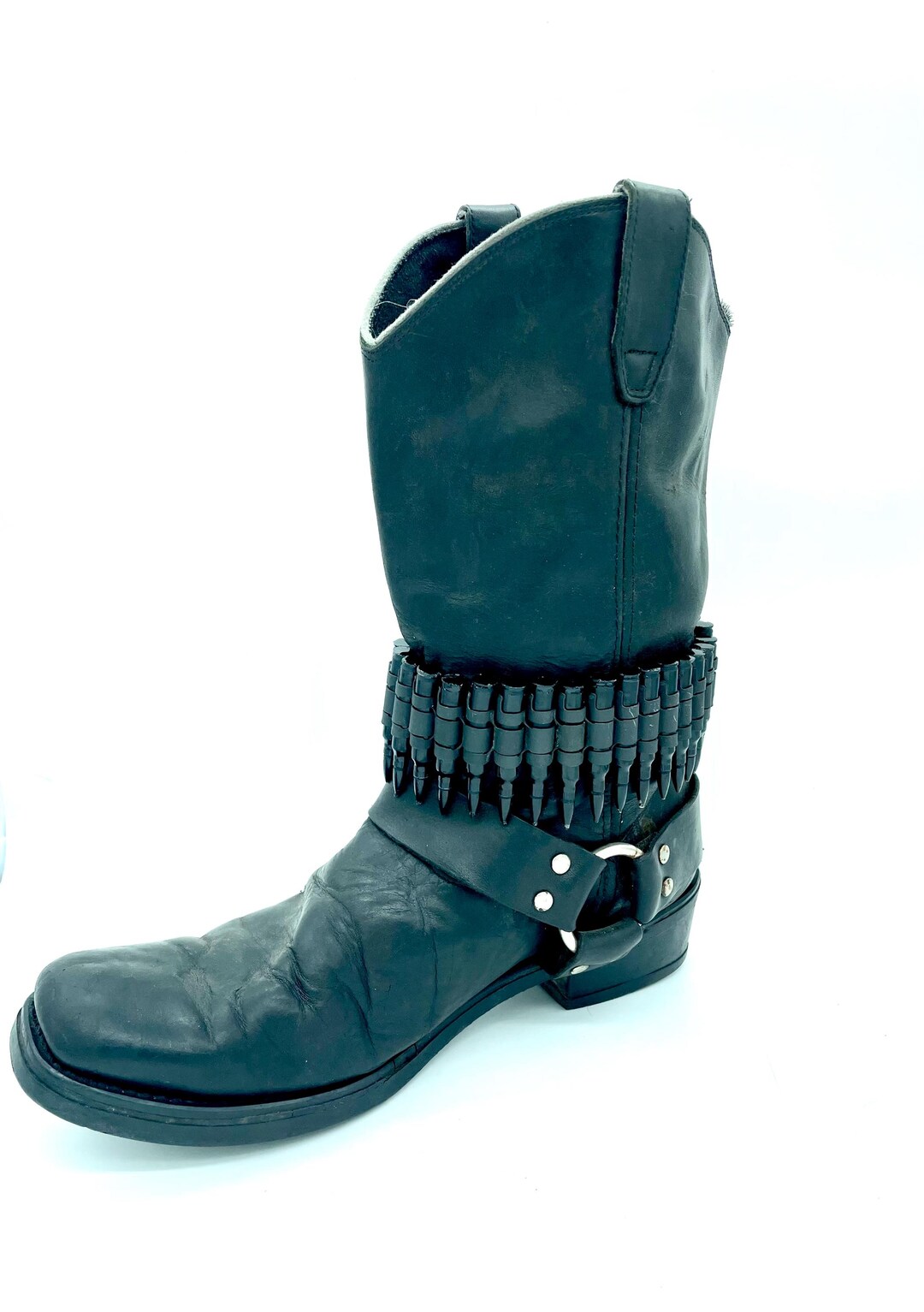 Black Bullet Boot Strap - Etsy