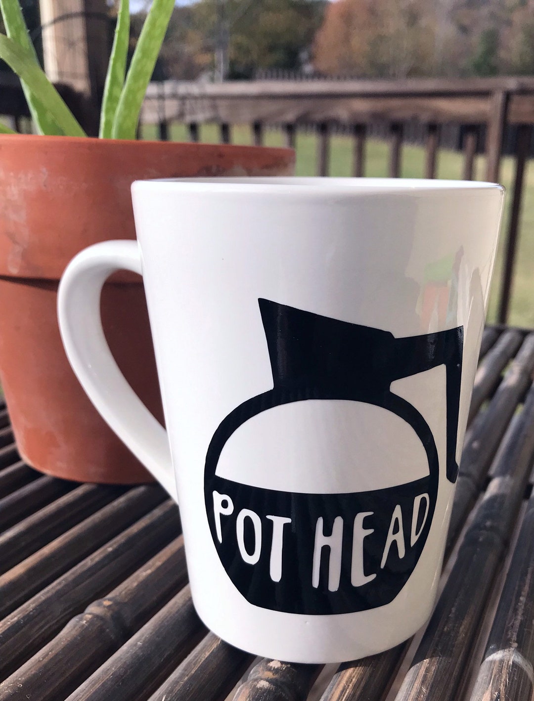 Pot Head Coffee Cup, Mug, Coffee Cup, Funnny Coffee Cup, Pot Head ...