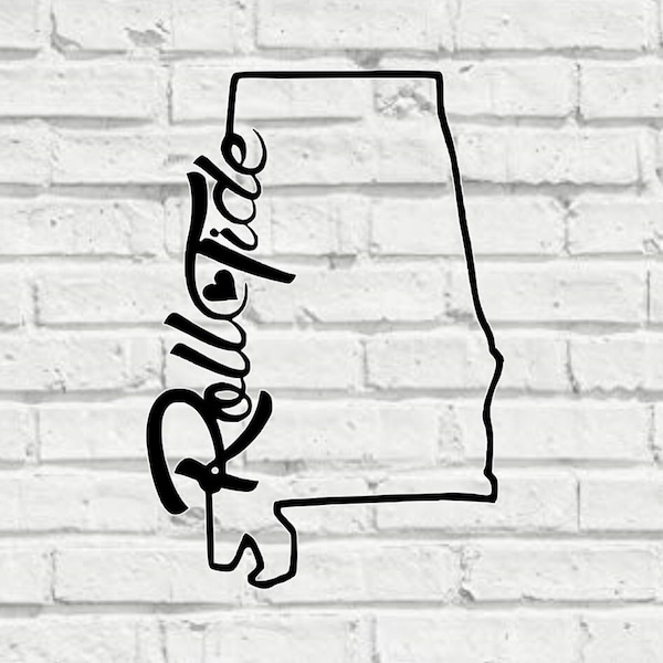 Alabama Car Decal - Etsy