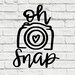 Oh Snap Vinyl Decal - Etsy