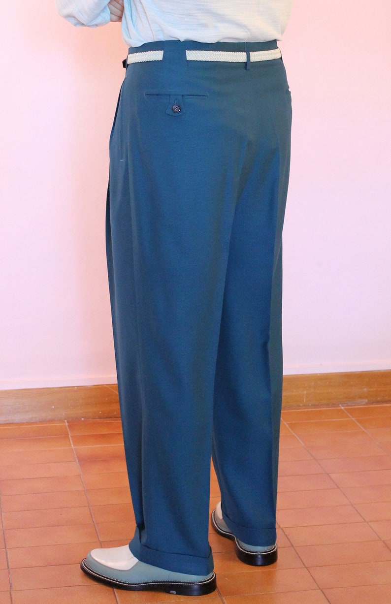 RTW Cream 50s 40s Zazoo Slacks sample With Hollywood Waist, 50s Pants ...