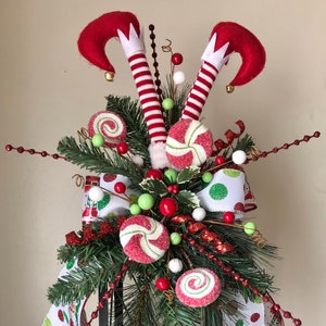 SANTA'S LITTLE HELPER (red) - Decorative Whimsical Christmas Elf ...