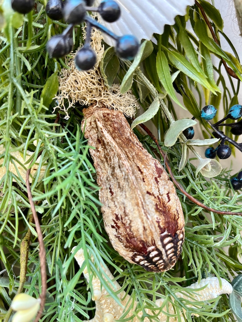 BY THE SEA (aqua) Door Swag - Coastal - Beach House - Nautical Door ...