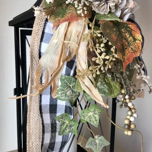 RUSTIC ALLURE (black & White Buffalo Plaid) - Decorative Fall Autumn ...