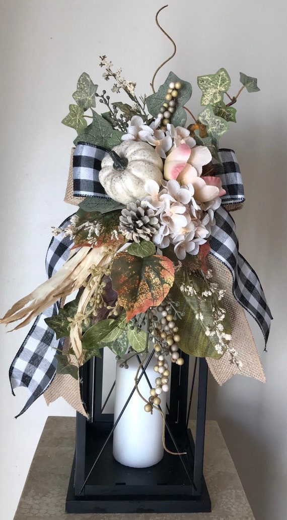 RUSTIC ALLURE black & White Buffalo Plaid Decorative Fall - Etsy