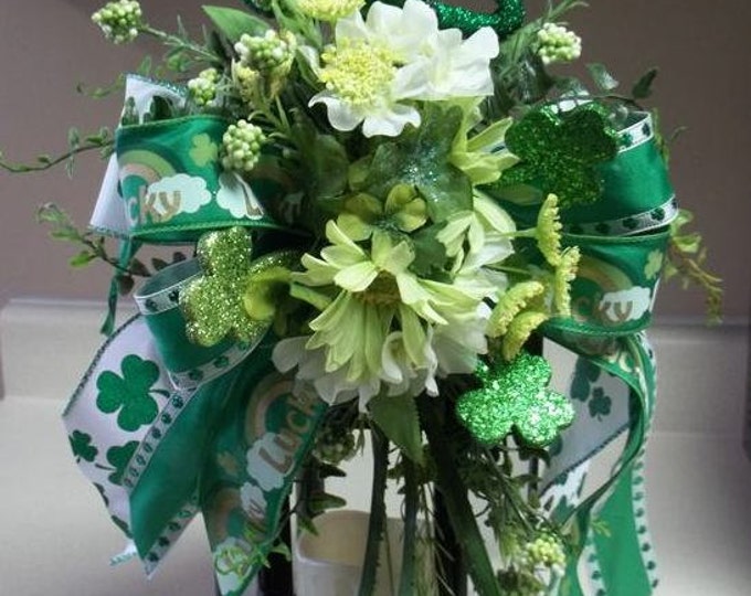 LUCKY LEPRECHAUN Decorative St. Patrick's Day Swag/bow Decoration - Etsy