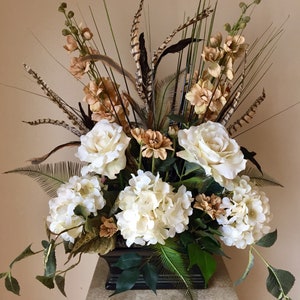 ROMAN BEAUTY - Traditional Tuscan Anytime Decorative Floral Silk ...