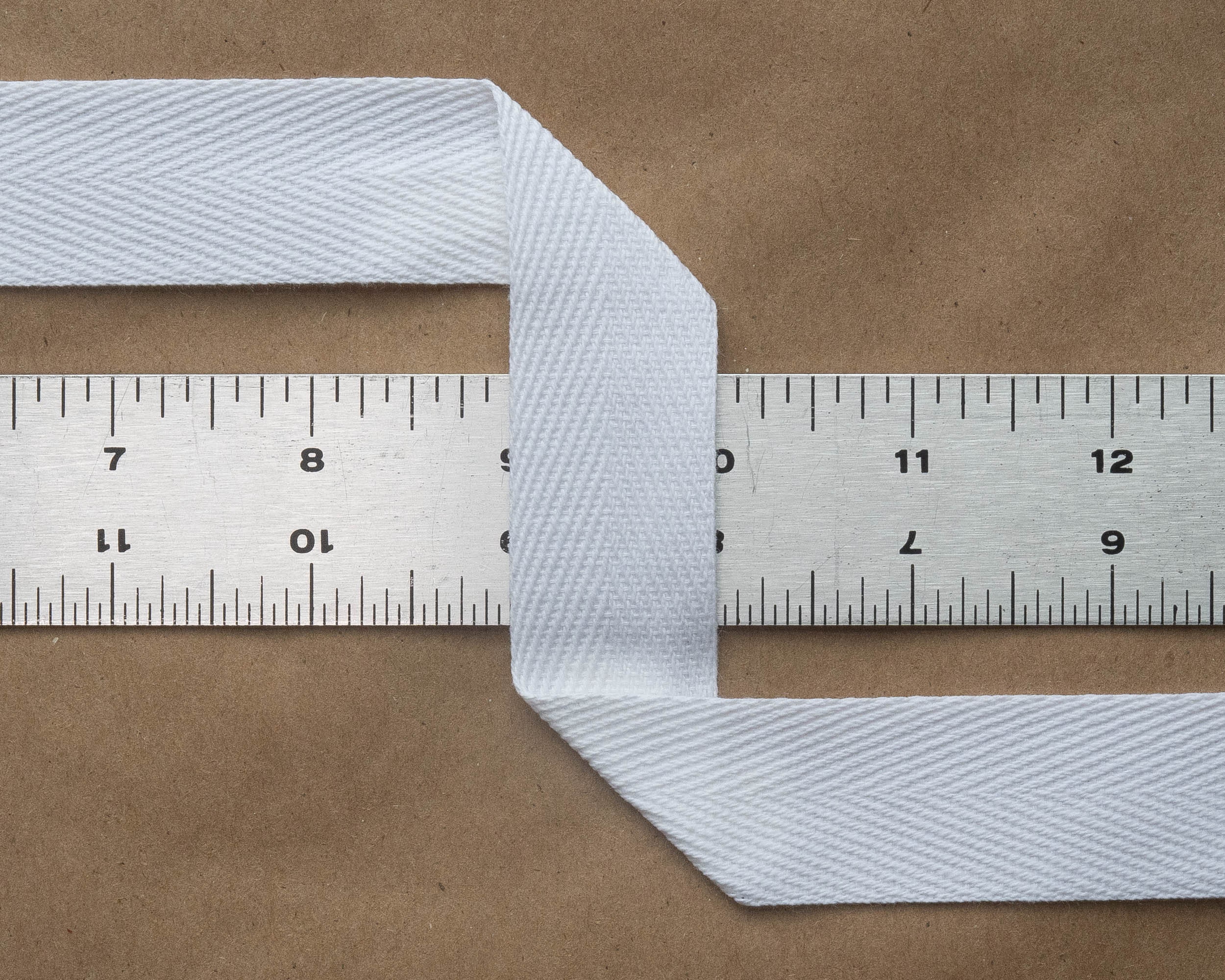 1 Inch Wide White Cotton Twill Tape, Heavyweight, by the Yard or Roll ...