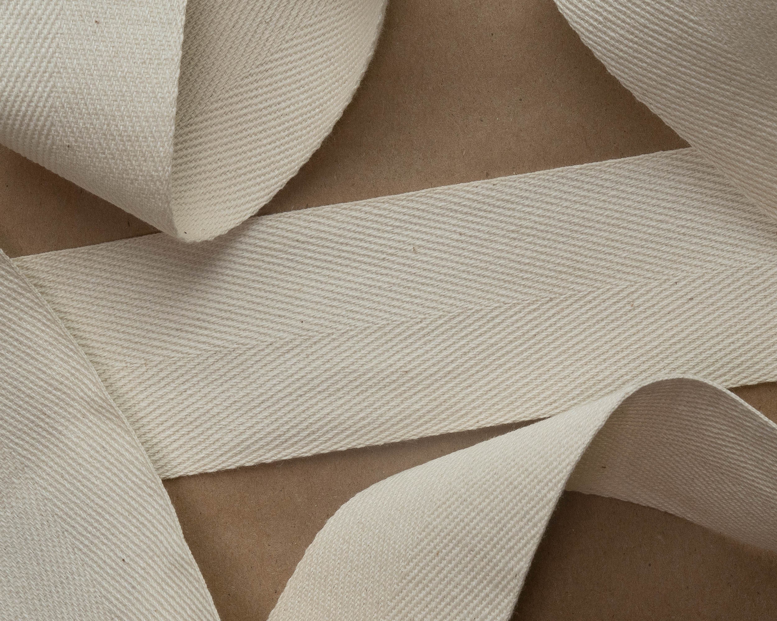 2 Inch Wide Natural Cotton Twill Tape, Heavyweight, Unbleached, by the ...