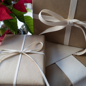 3 Inch Wide Natural Cotton Twill Tape, Heavyweight, Unbleached, by the ...