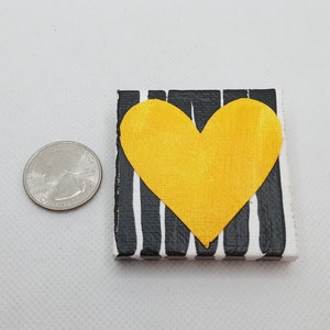 Miniature 2x2 Heart Painting for Collage Wall Space - Etsy