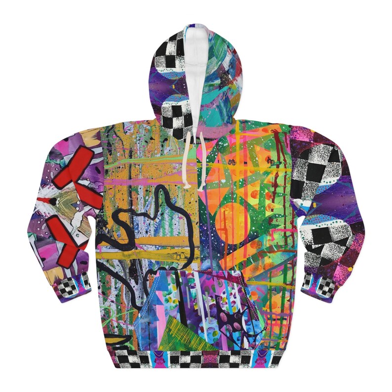 Colorful Abstract Split Design Unisex Pullover Hoodie Mixed - Etsy
