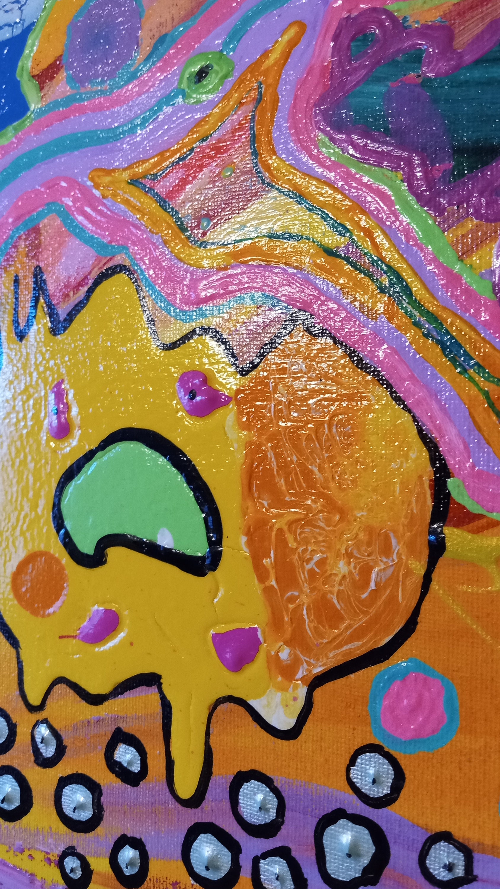 Original Abstract Painting "the Implication" 16X20 Acrylic on Canvas ...