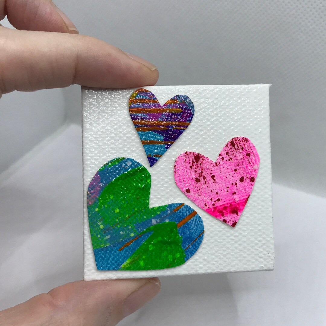 Little Love Pins to Wear or Display Multi-color OOAK Hand Painted ...