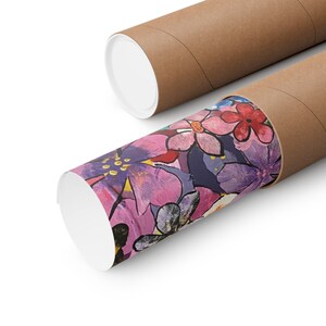 Flower Painting Print flowerbomb Rich Colorful Abstract Floral Design ...