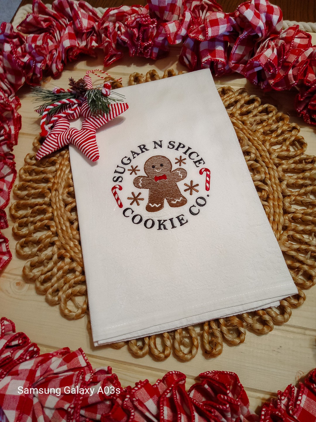 Sugar & Spice Gingerbread Flour Sack Towel Christmas Kitchen - Etsy