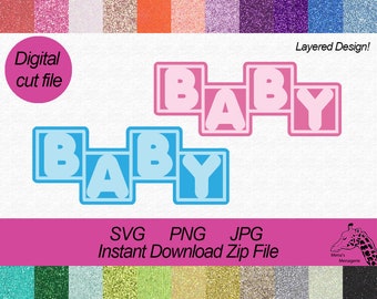 Baby Blocks Svg - Etsy