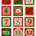 Printable DECEMBER DAILY NUMBERS squares 3 2 1.5 or 1 | Etsy