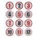 Printable DECEMBER DAILY NUMBERS: 2, 1.5 and 1 Inch Circles, Advent ...