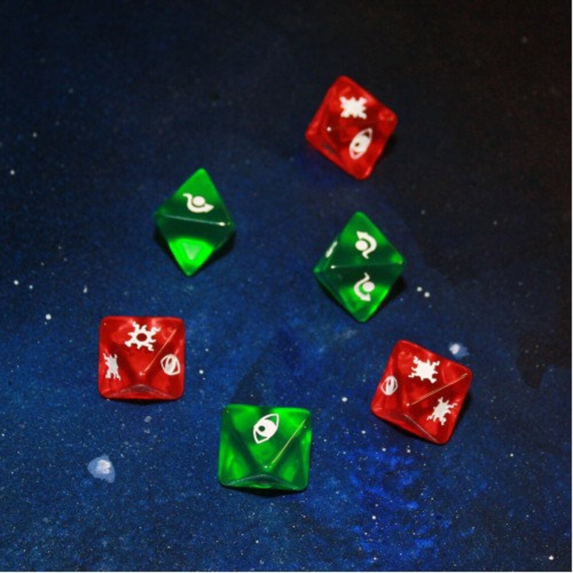 Transparent Starfighter Dice Compatible With the X-wing Miniatures Game ...