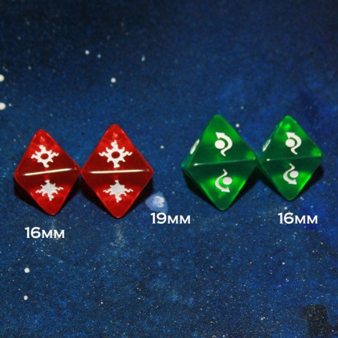 Transparent Starfighter Dice Compatible With the X-wing Miniatures Game ...
