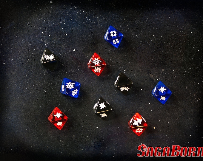 Transparent Star Wars Armada Dice - Compatible With FFG Game 9 Dice 3 ...