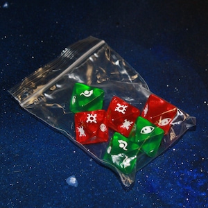 Transparent Starfighter Dice Compatible With the X-wing Miniatures Game ...