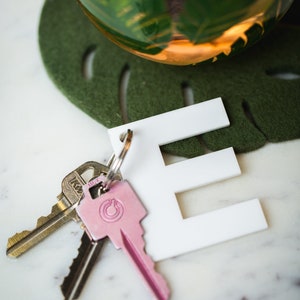 Acrylic Alphabet Keychain, Initial Keychain, Personalized Initial ...