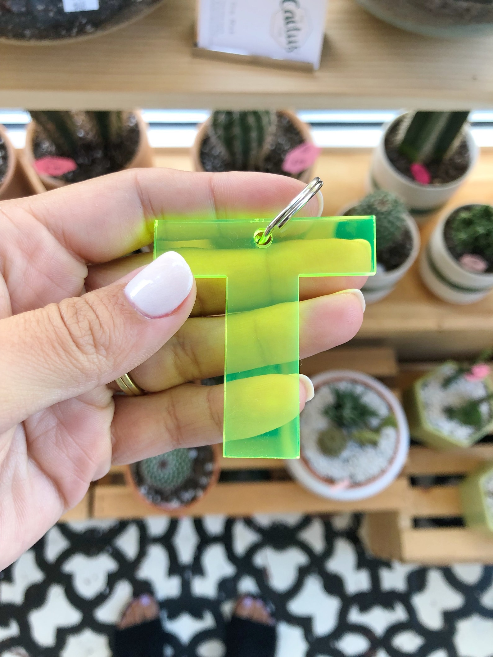 Acrylic Alphabet Keychain Initial Keychain Personalized | Etsy