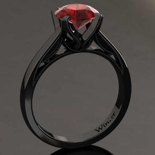 Black Gold Ruby - Etsy