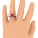 Ruby Engagement Ring 1.00 Carat Ruby and Diamond Ring 14k or - Etsy