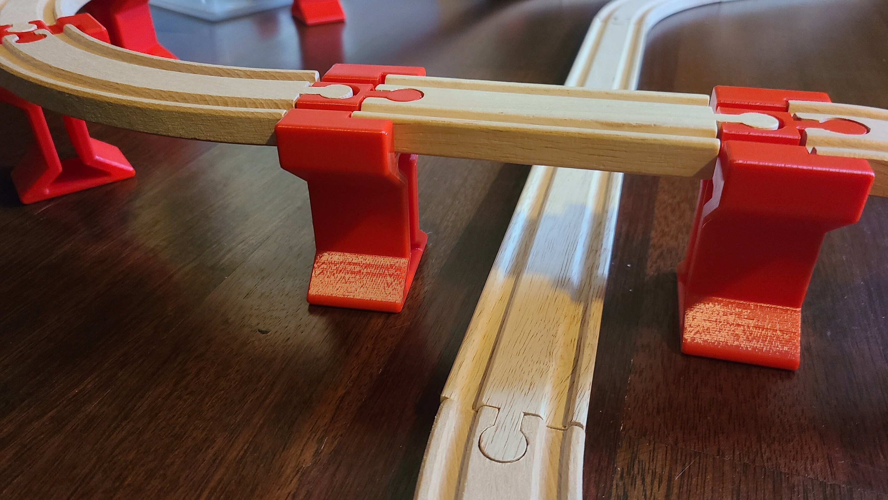 Wooden Train Set Raised Track Connector - Etsy