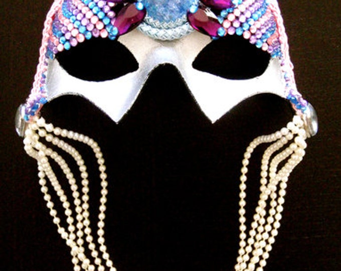 Masquerade Mask 1920's Flapper Style in Periwinkle Purple - Etsy