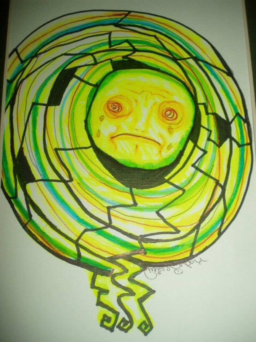 TRAPPED in a MAZE Signed Drawing Kate Perrin Original Unique Art - Etsy