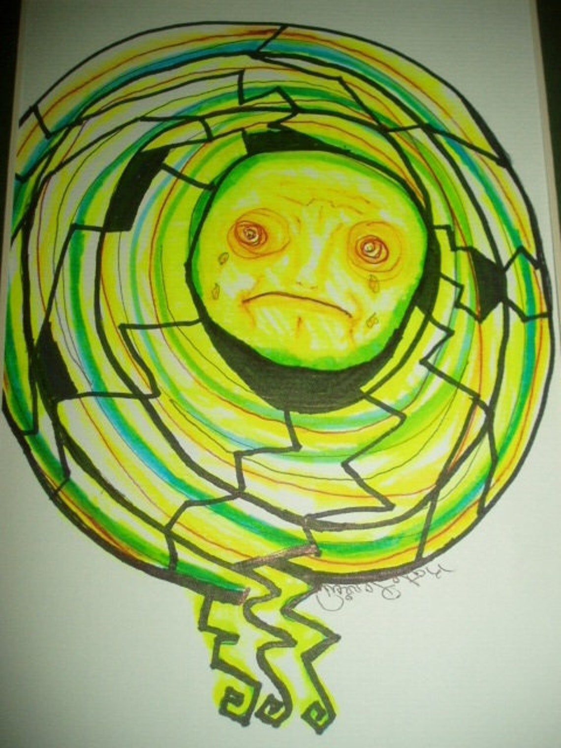 TRAPPED in a MAZE Signed Drawing Kate Perrin Original Unique Art - Etsy