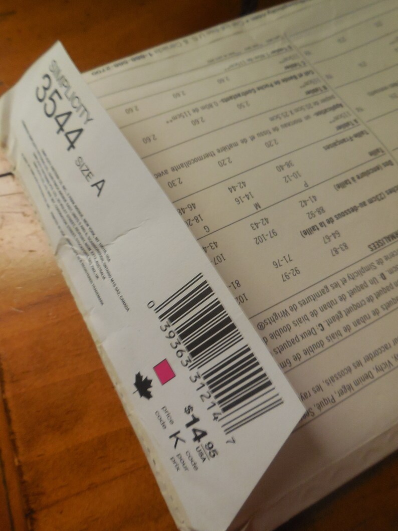 Vintage 40's 50's Style Apron Sewing Pattern Simplicity 3544 New - Etsy