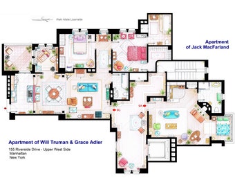 Ted Mosby's Apartment Floorplan from HIMYM