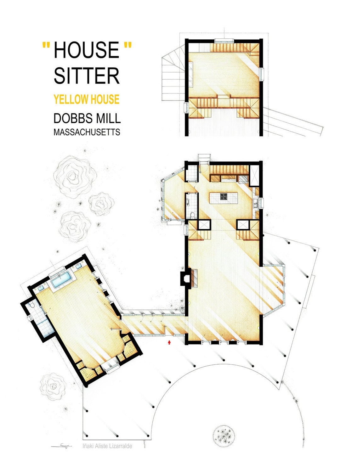 Floorplan of the "yellow House" From the Movie HOUSESITTER. - Etsy