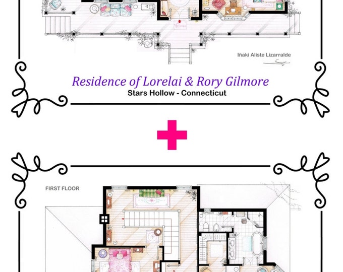 Lorelai and Rory Gilmore's House From GILMORE GIRLS - Individual ...