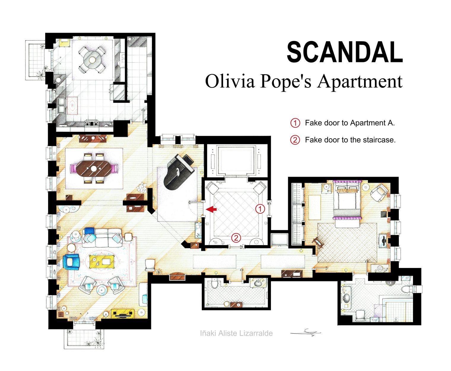 Papal Apartments Floor Plan