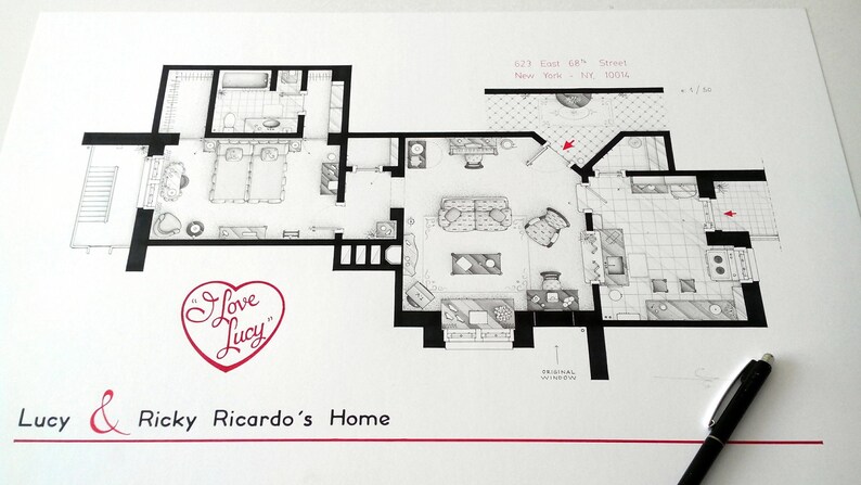 Lucy and Ricky's Apartment From I LUCY - Etsy