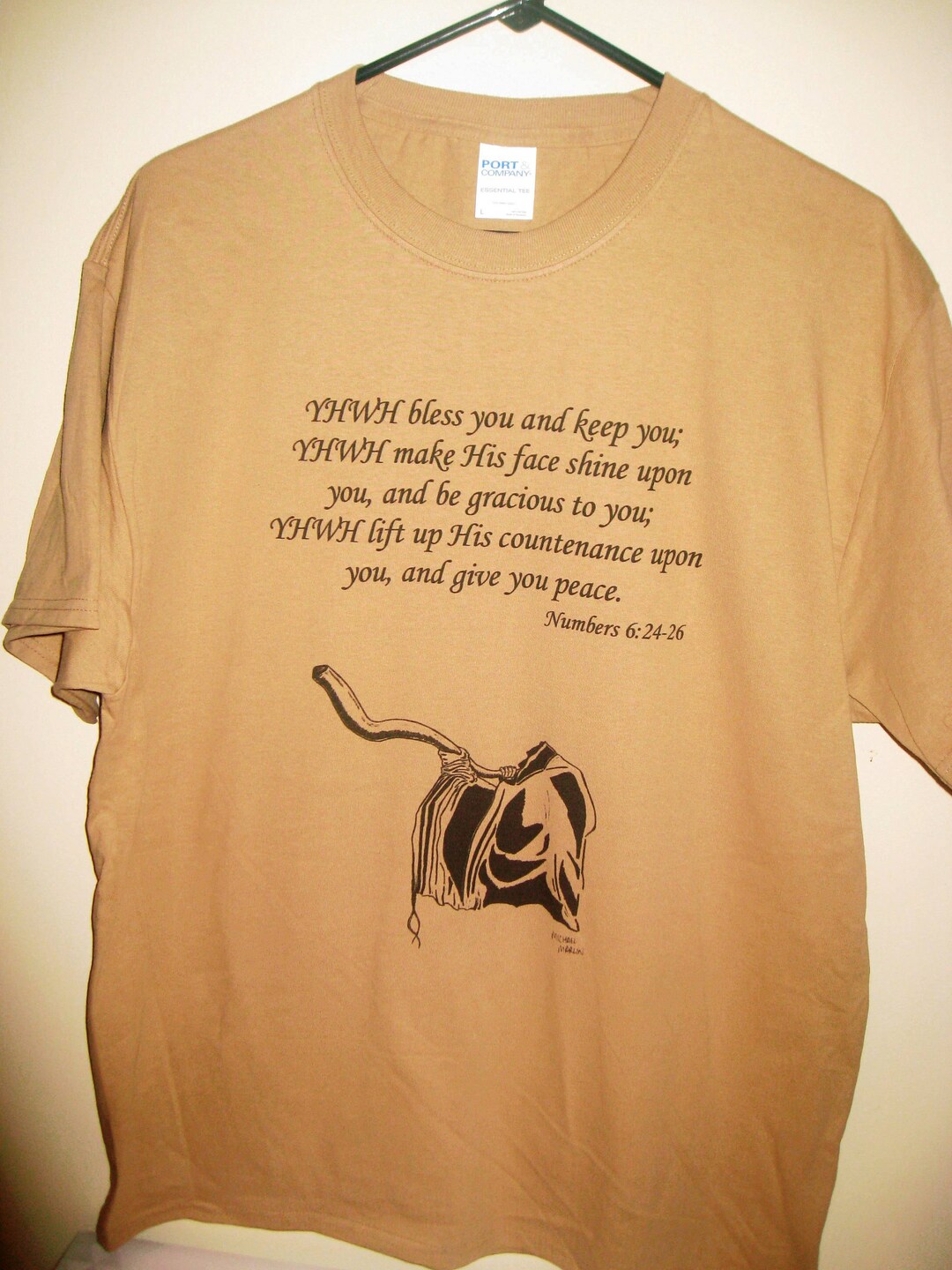 Messianic Christian T-shirt "aaronic Blessing" 100% Cotton Short Sleeve ...