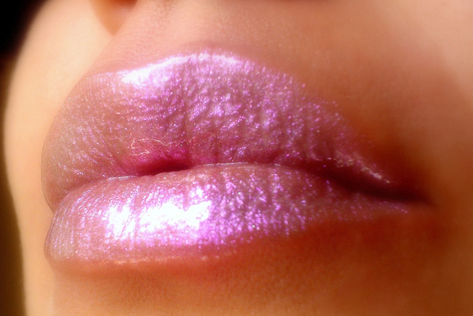 Hit the Beach in Pink - Clear Lip Gloss With Sparkle Glitter - Vegan ...