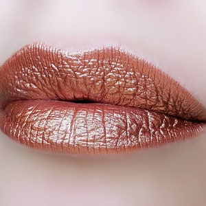 Agni - Copper Brown With Gold and Pink Lipstick Shine - Natural Gluten ...